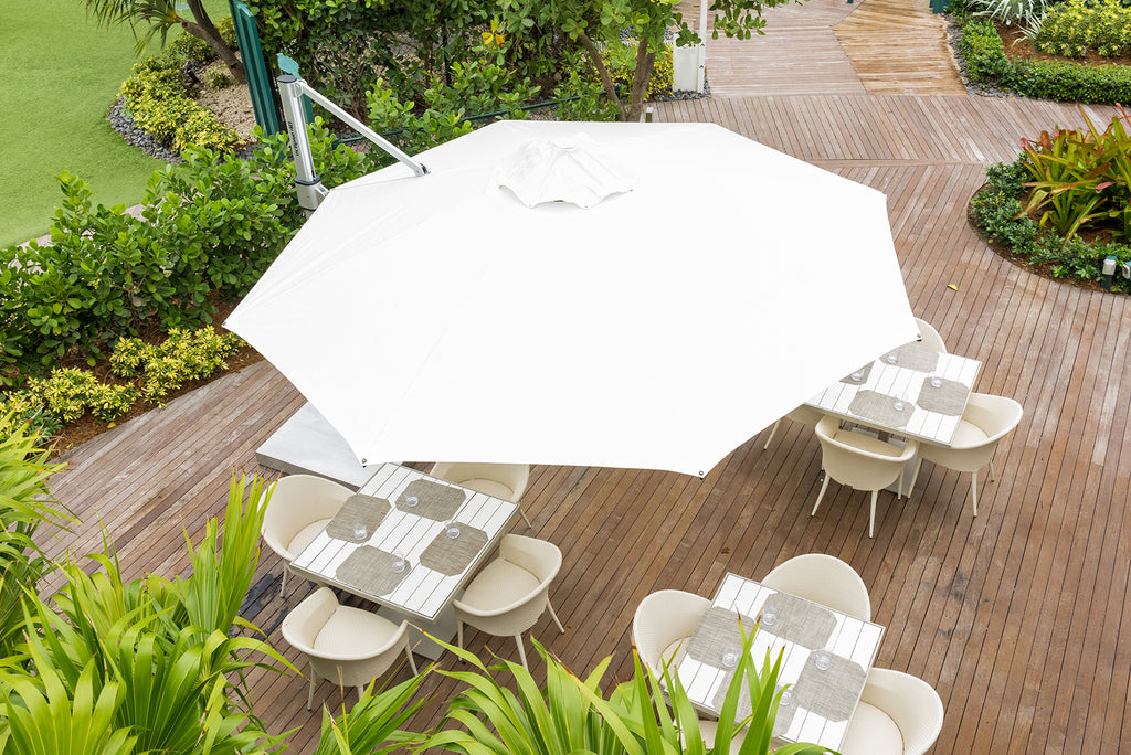 Frankford 880ECU 13' Eclipse Crank Lift Cantilever Outdoor Market Umbr ...