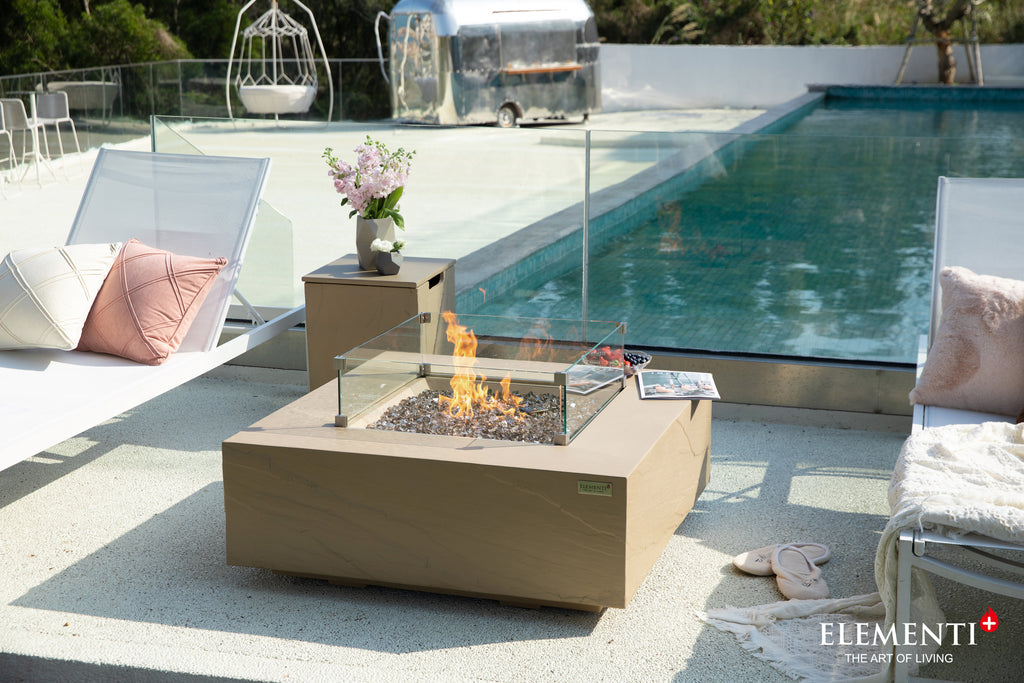 Elementi Plus OFG411SY Uluru Concrete Outdoor Fire Table – Willow Creek ...