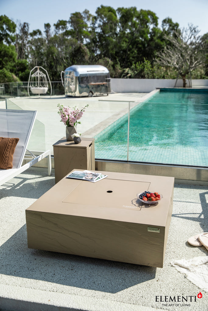 Elementi Plus OFG411SY Uluru Concrete Outdoor Fire Table – Willow Creek ...