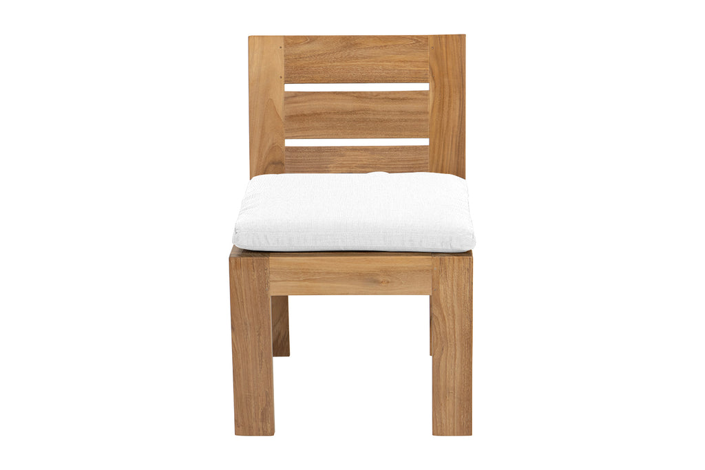 Set of 2 Pacific Teak Outdoor Dining Armless Chair – Willow Creek Designs
