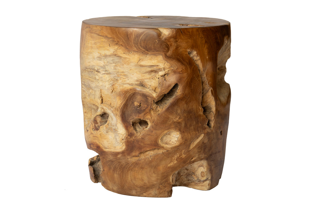 Teak Root Block End Table – Willow Creek Designs